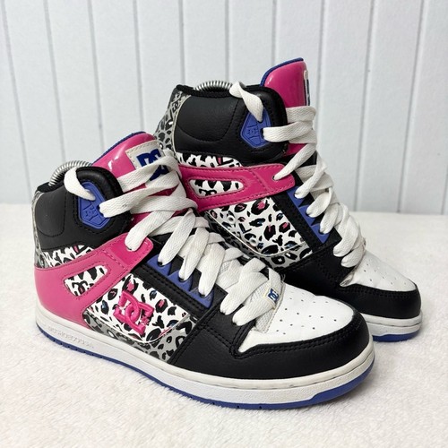 DC Women's Leopard Print High-Tops Rebound High-Top Sneaker DC Size 7.5 ...