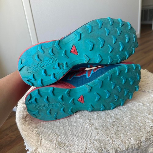 Salomon Speedcross 4-GTX Red & Multicolor Trail Running Woman’s Shoes ...