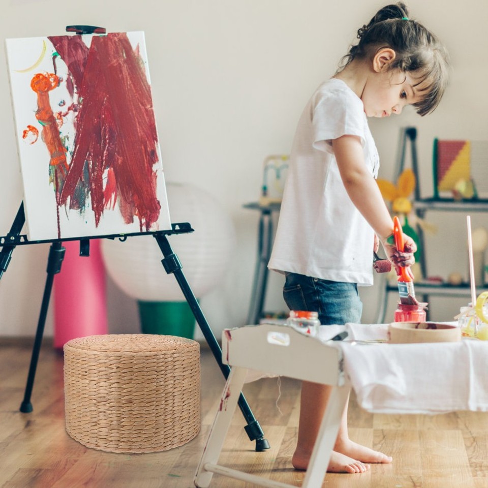 Woven Stool for Kids Convenient Step Stool Small Woven Shoe Changing ...