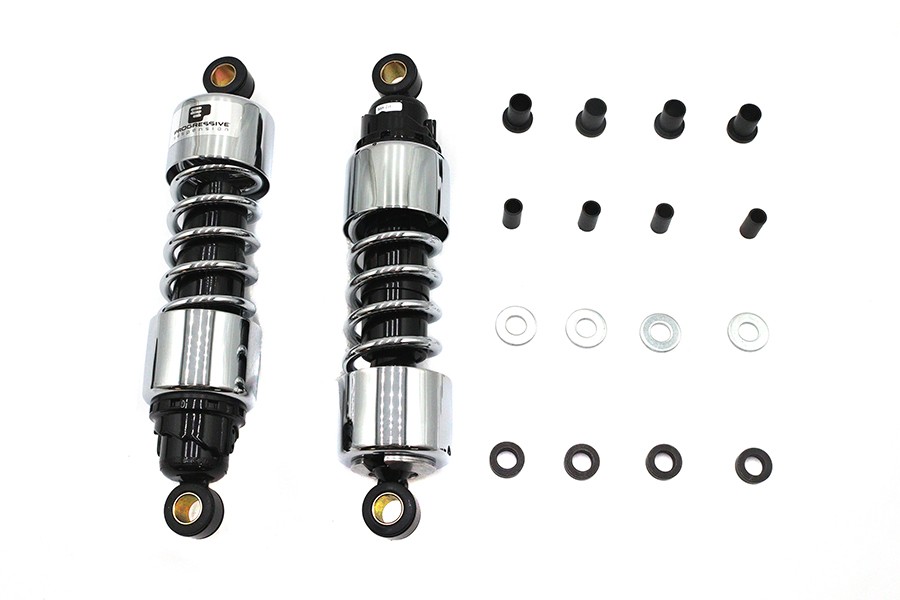 11-1/2 inch Progressive 412 Series Shock Set fits Harley Davidson | eBay