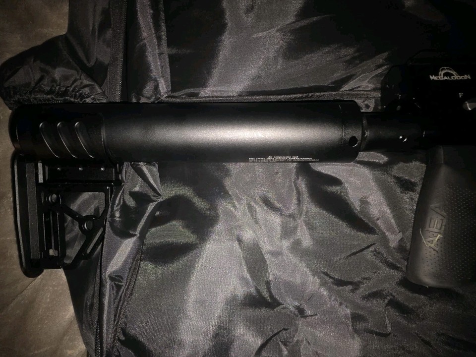 Brand New Bin Tac Megalodon .457 PCP P ump Action Big Bore Air Rifle 22 ...