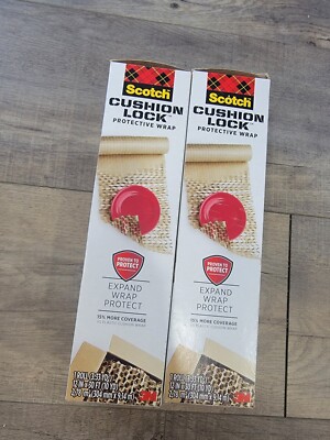 2 Boxes 3m Scotch Cushion Lock Protective Wrap For Shipping 12"x 30 ft ...