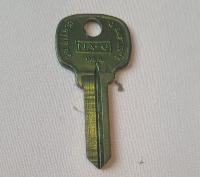 Vintage Curtis AluminumNA-6 Green Key Blank Spare Key | eBay