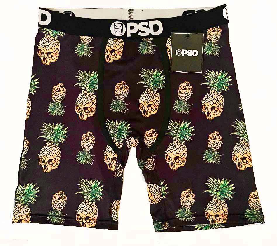 PSD Pineapple Skulls Double Layer Mesh Front & Single Back Panel Boxers ...