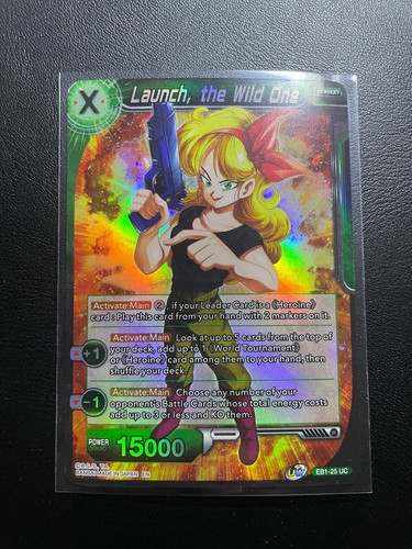 PACK FRESH DBS TCG - HOLO FOIL - Launch, the Wild One EB1-25 | eBay