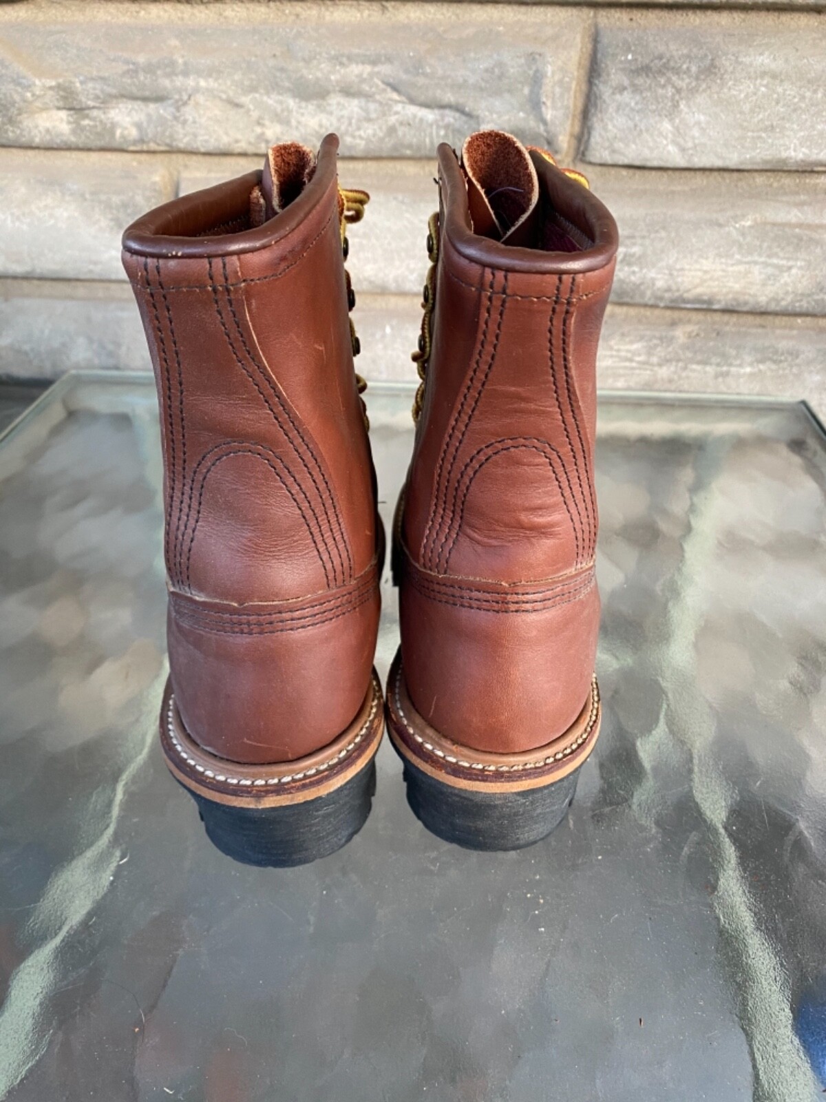 Red Wing 4418 Men's 8" Logger Boot 6.5 D Steel Toe In… - Gem