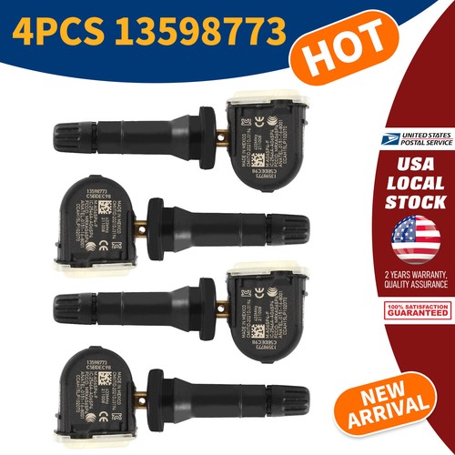4Pcs Premium 13540603 TPMS Tire Pressure Sensor for GMC Chevy Buick ...