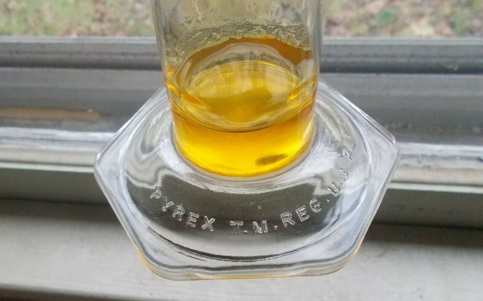 PYREX 29/42 UNIQUE SHAPE GLASS LAB BOTTLE WITH PYREX STOPPER 6 SIDED ...