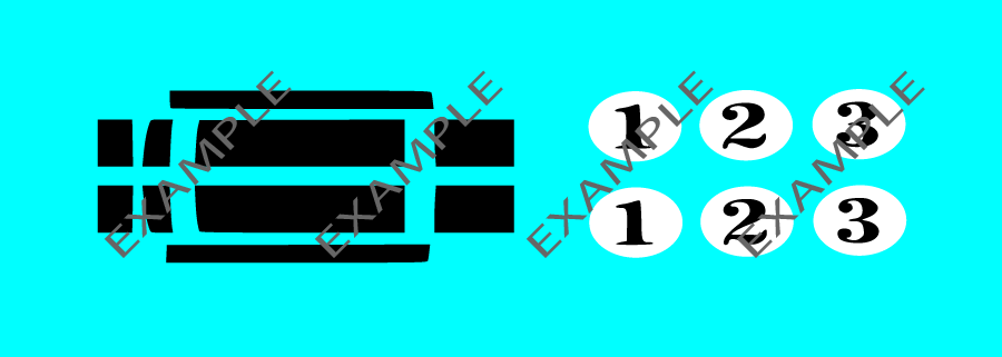 1/64 Redline 'Spoilers' Black Replica Decal SCR-0331 | eBay