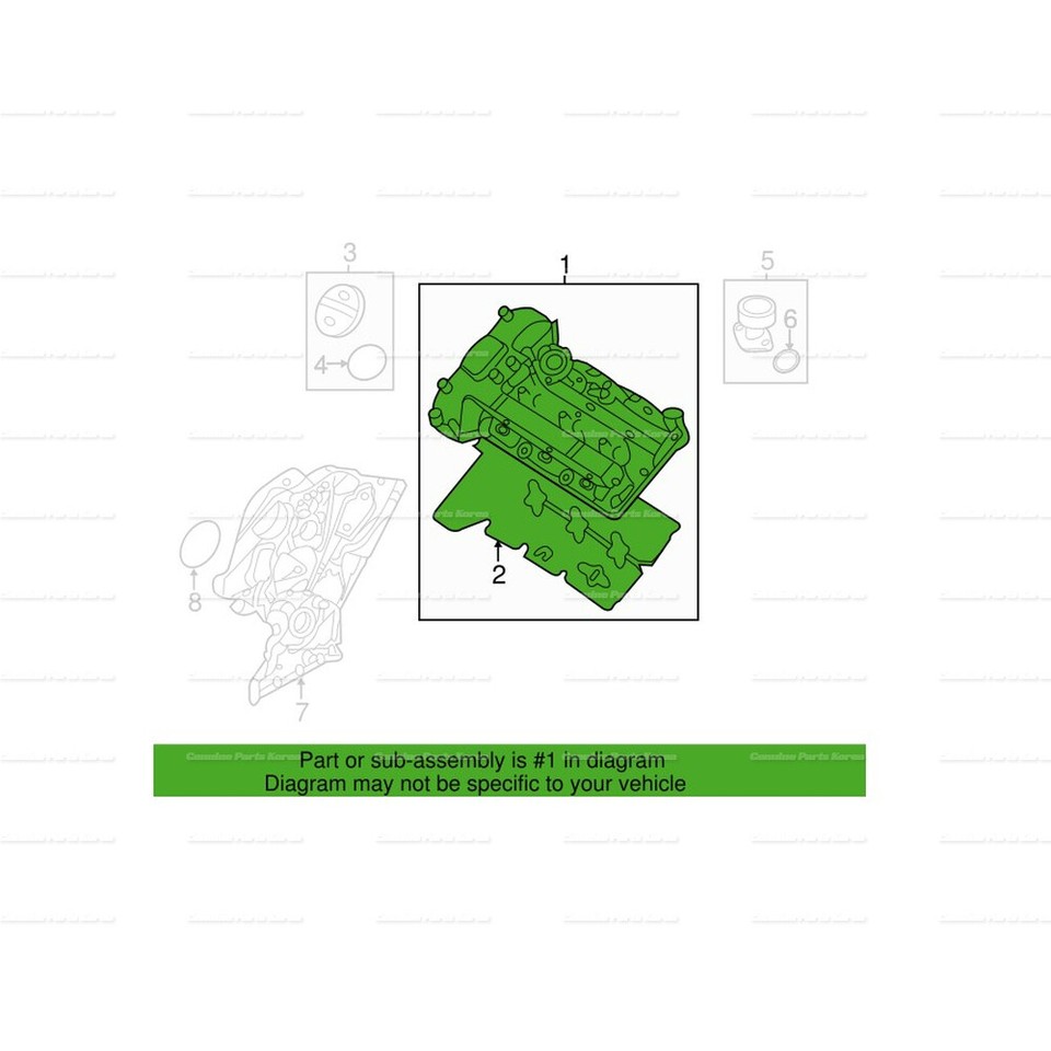 ⭐Genuine⭐ Rocker Left Valve Cover Assy 224103LFA0 for Hyundai Palisade ...