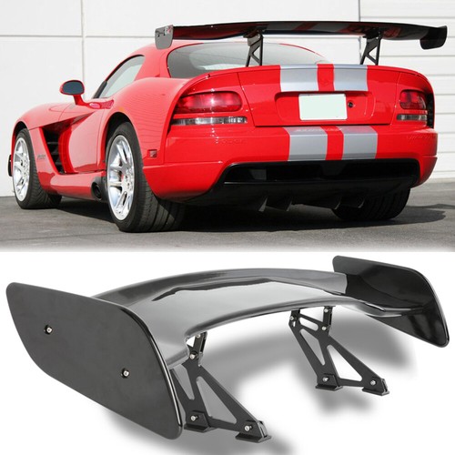 46" Rear Trunk Spoiler Tail Wing Adjustable Glossy Black For Dodge ...
