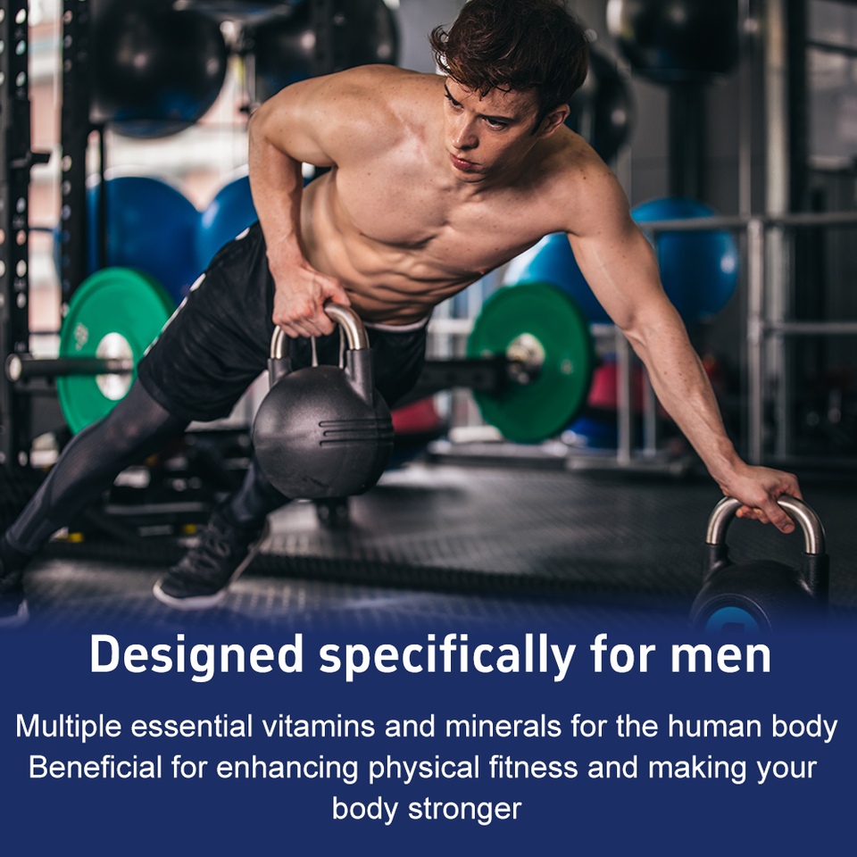 Targeted Men's Multivitamin Capsules - Liver Detox Testosterone Support ...