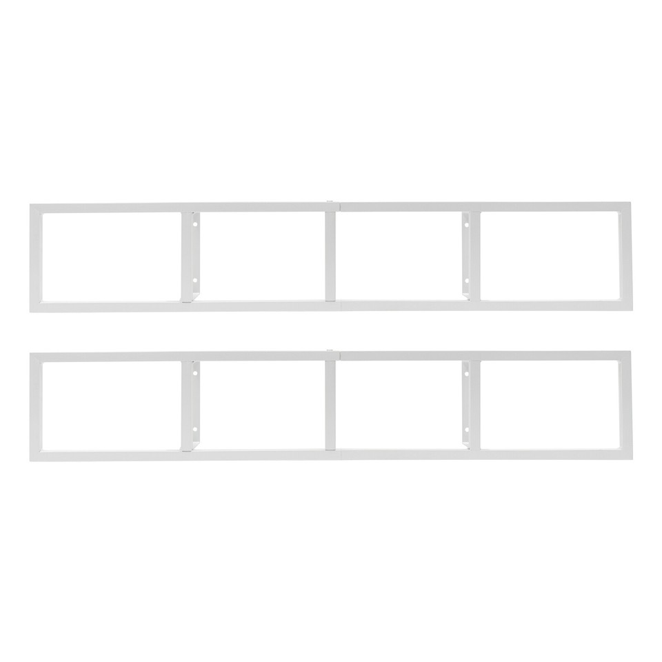 34 Inch Wall Mount CD/DVD Storage Rack - Metal Floating Shelf Set of 2 ...