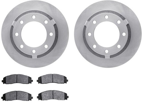 For Ford F250 Super Duty Brake Pad and Rotor Kit Dynamic Friction ...