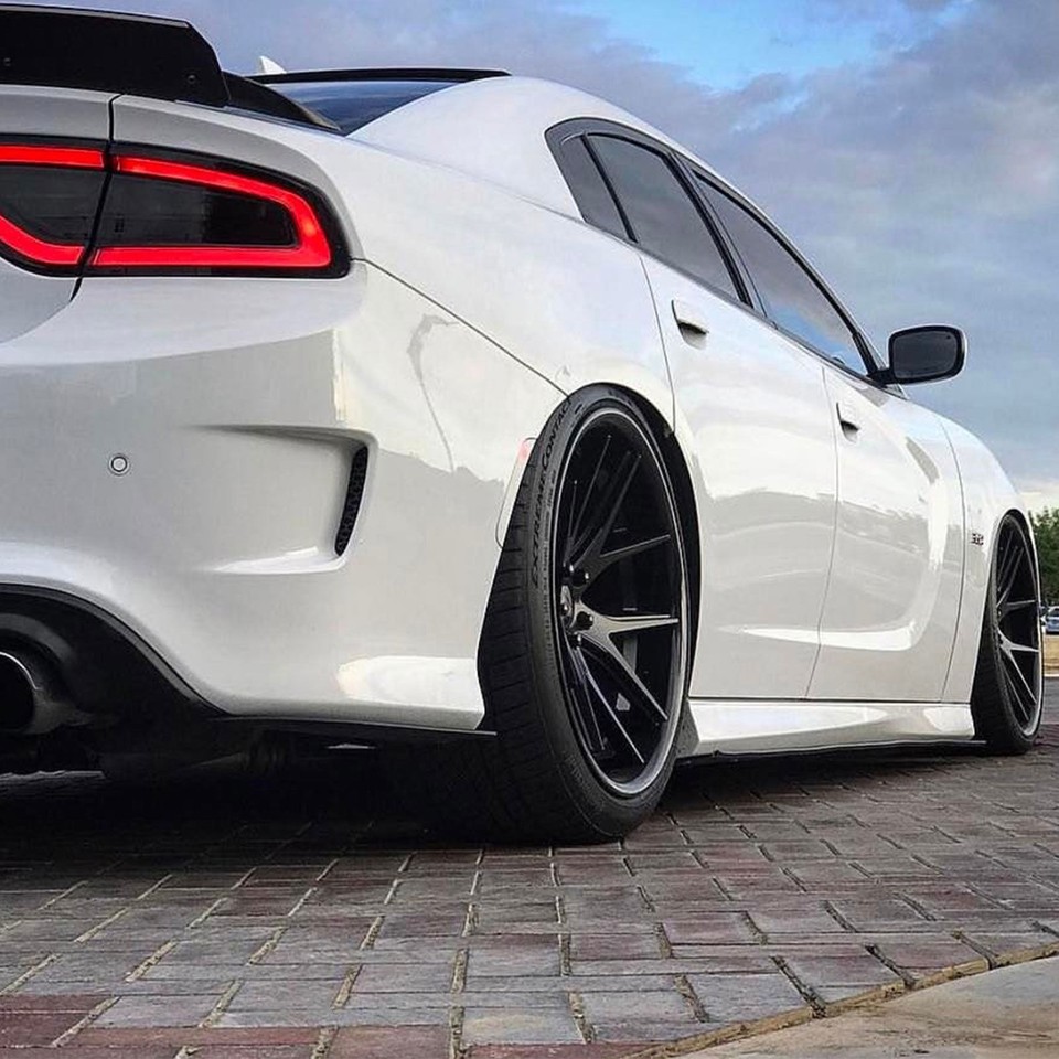 22" FERRADA FR2 MATTE BLACK CONCAVE WHEELS RIMS FITS DODGE CHARGER RT ...