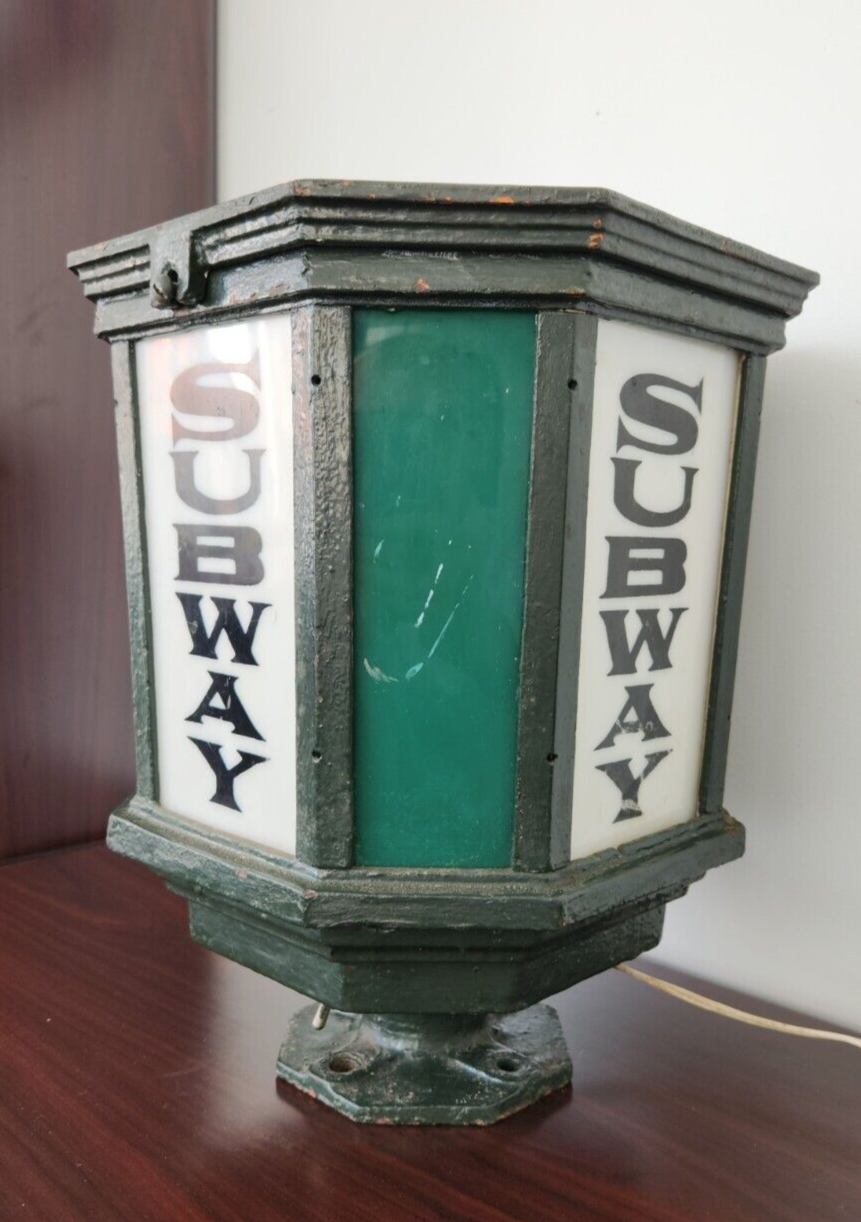 NYC Transit Subway Lamp Cast Iron MTA Light Post New York City BMT ...