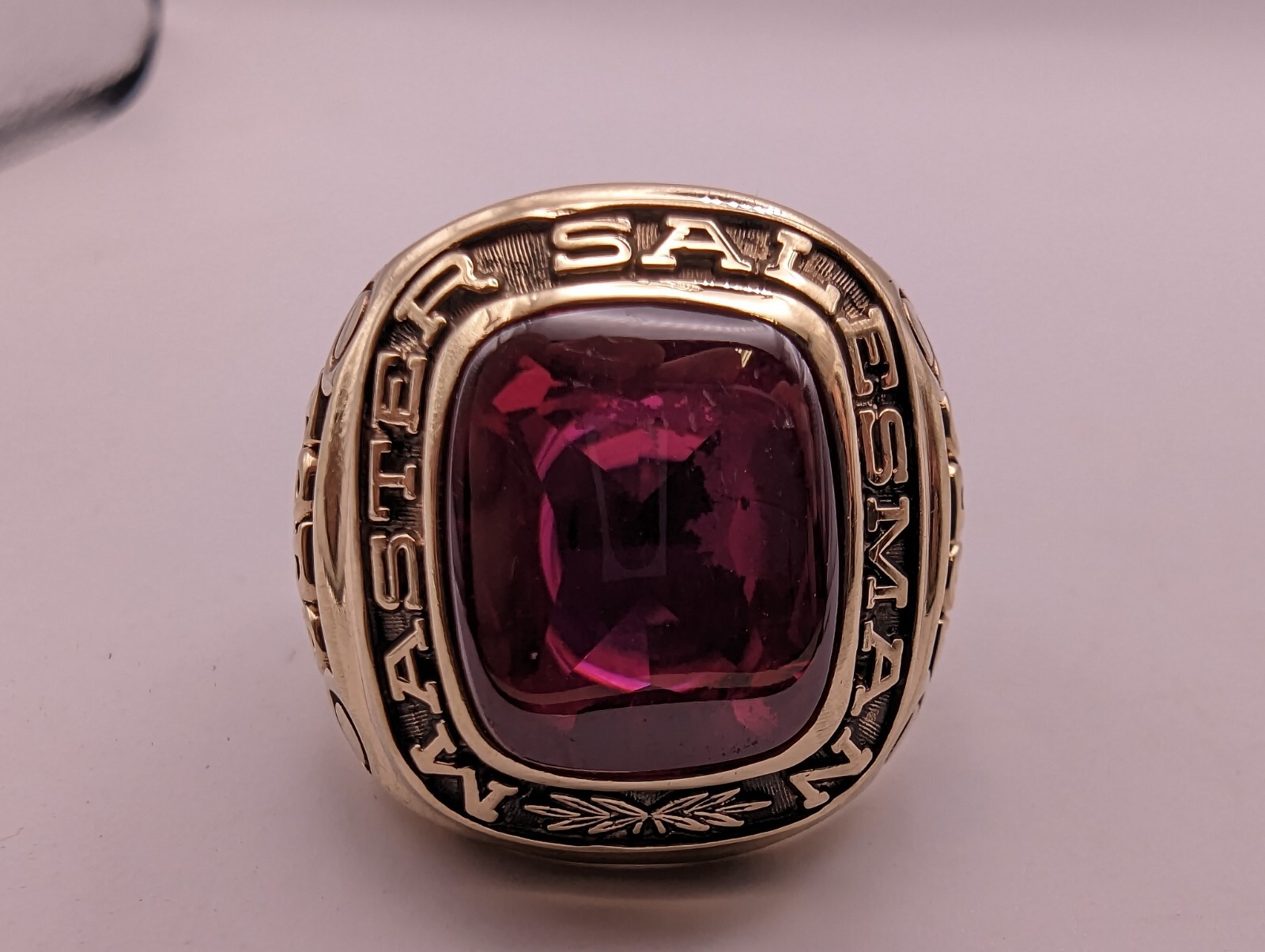 10k Jostens Master Salesman Toro Ring Size 10 (Simulated Sapphire) | eBay