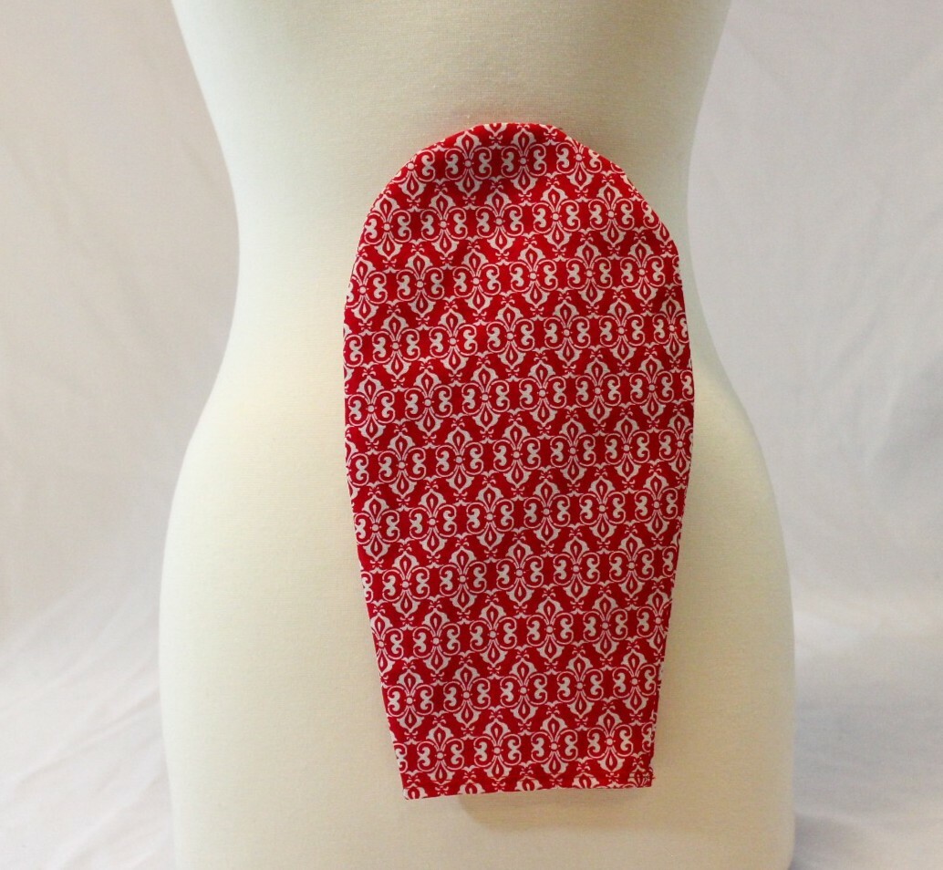 Open Bottom Red & White Ostomy Bag Cover Stoma Colostomy Pouch | eBay