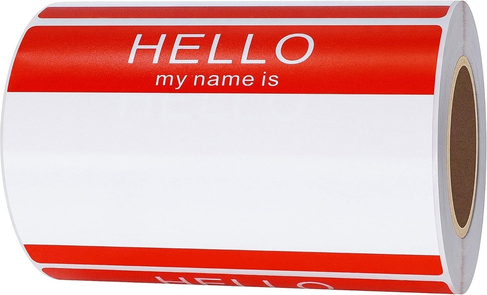 Hello My Name is Sticker Writing Stickers Peel and Stick Badges ...