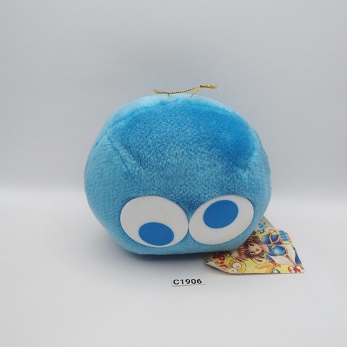 Puyo Puyo Compile C1906 Blue Puyo Ball 6" SEGA 1994 Suction Plush TAG ...