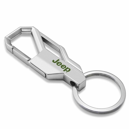 Jeep in Green Silver Carabiner-style Snap Hook Metal Key Chain | eBay