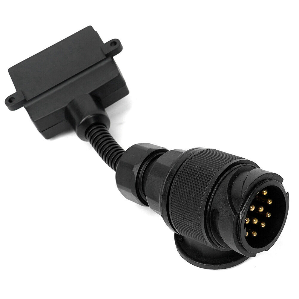 Fit Trailer Adaptor Caravan Wiring Connector 13 Pin Plug to 7 Pin Flat ...