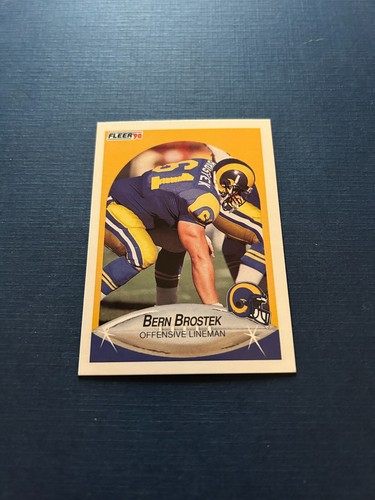 1990 Fleer Update Football Bern Brostek Rookie Card #U-52 Factory Set ...