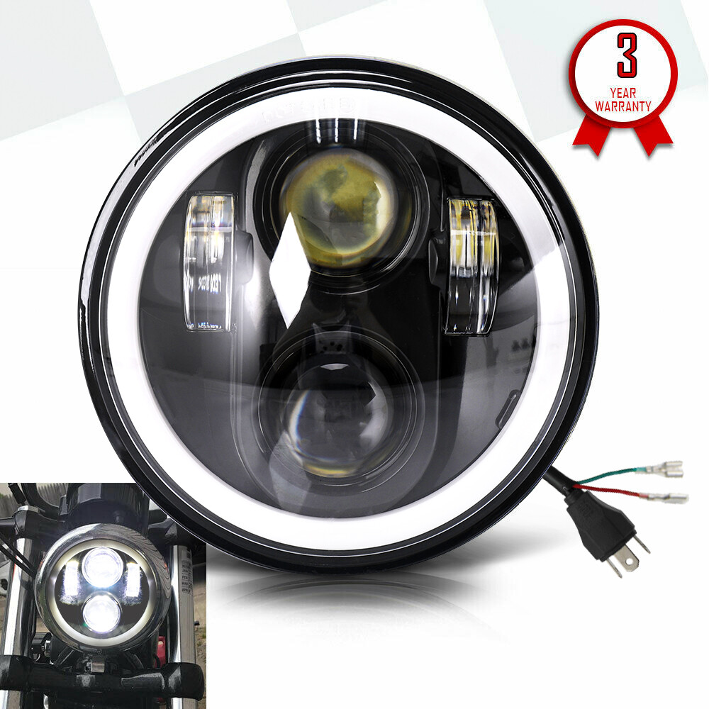 4PCS 5.75" 5-3/4" DOT LED Headlights Hi/Lo & DRL for Chevy Chevelle ...