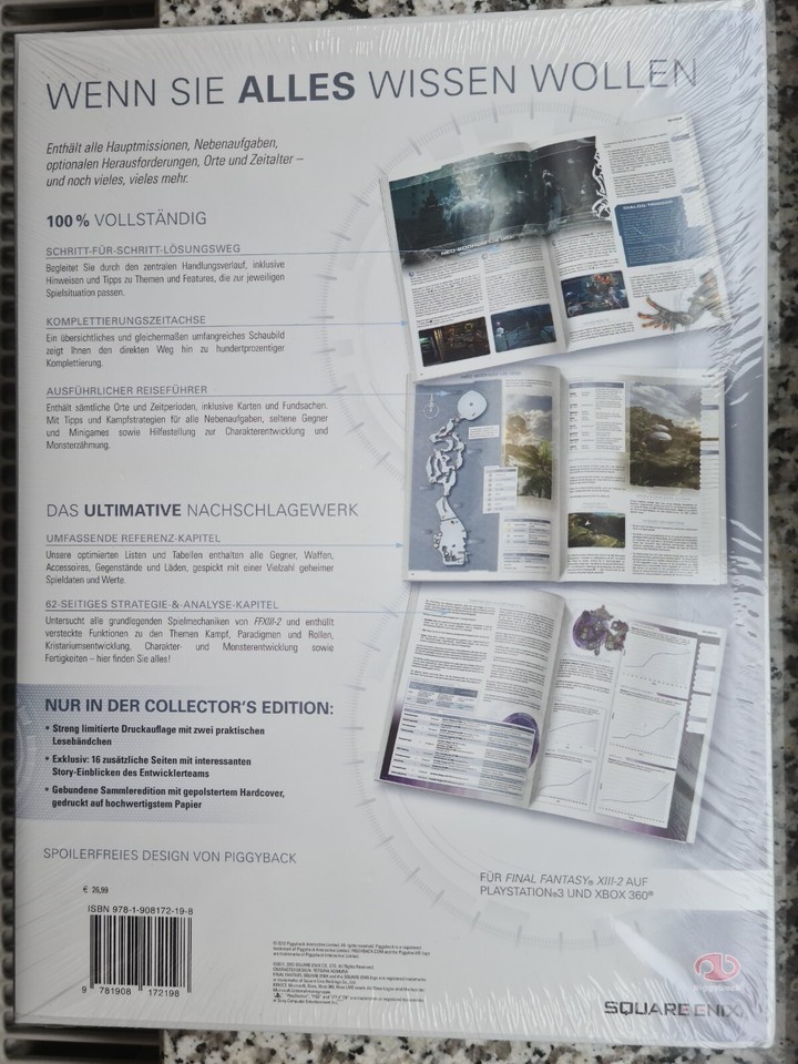 Final Fantasy XIII-2 13 Solution Manual Collectors Edition PlayStation ...