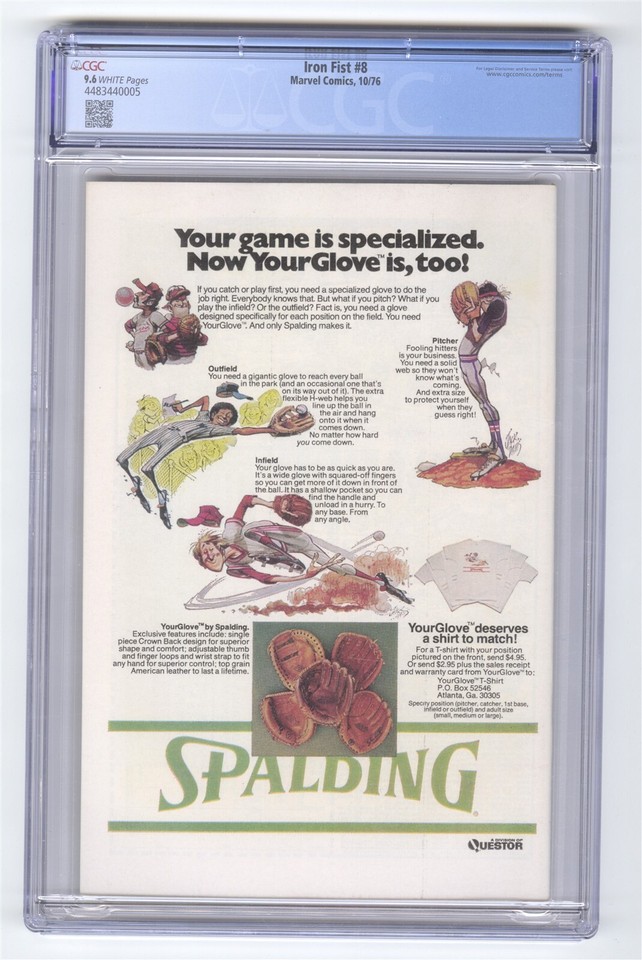 Iron Fist #8 CGC 9.6 Marvel Comic Book 1976 Bronze Age 1st Chaka | eBay