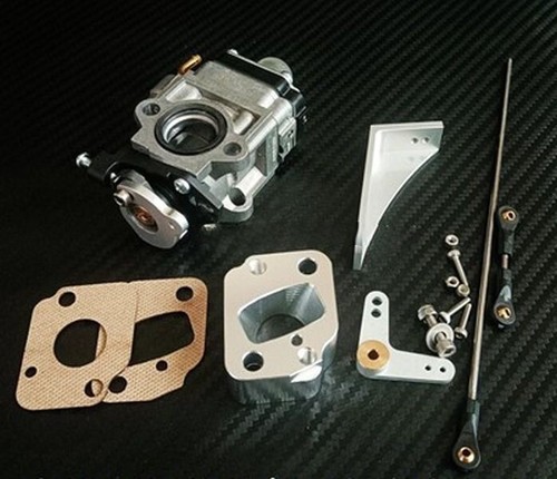 Carburetor Carb Block Accelerator control for 23 -32 Zenoah RCMK Engine ...