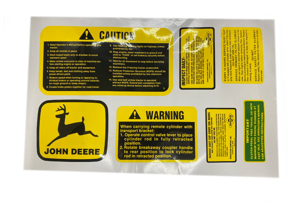 AR47091, AR34177, AR52393 Decal Set Fits John Deere 4010, 3020, 2520 ...