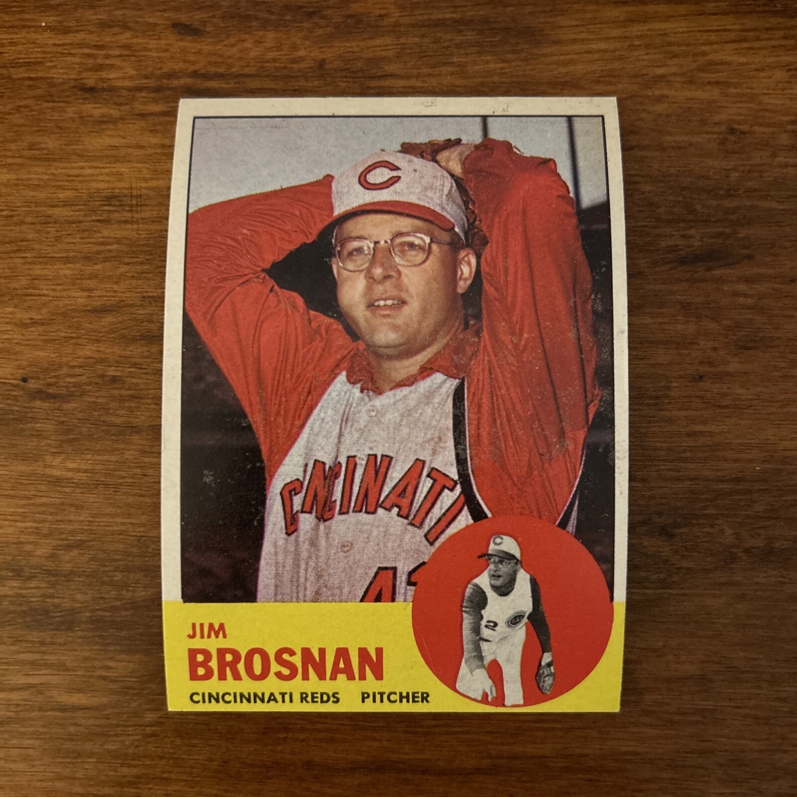 1963 Topps Baseball Jim Brosnan Cincinnati Reds Card #116 | eBay