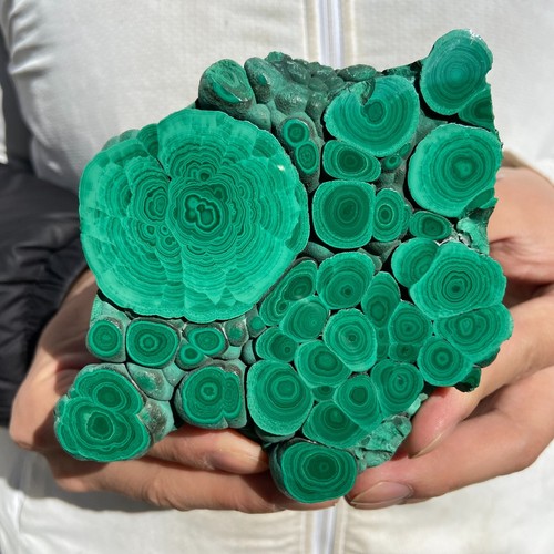 760g Stunning Natural Malachite Polished Quartz Crystal Rough Mineral ...