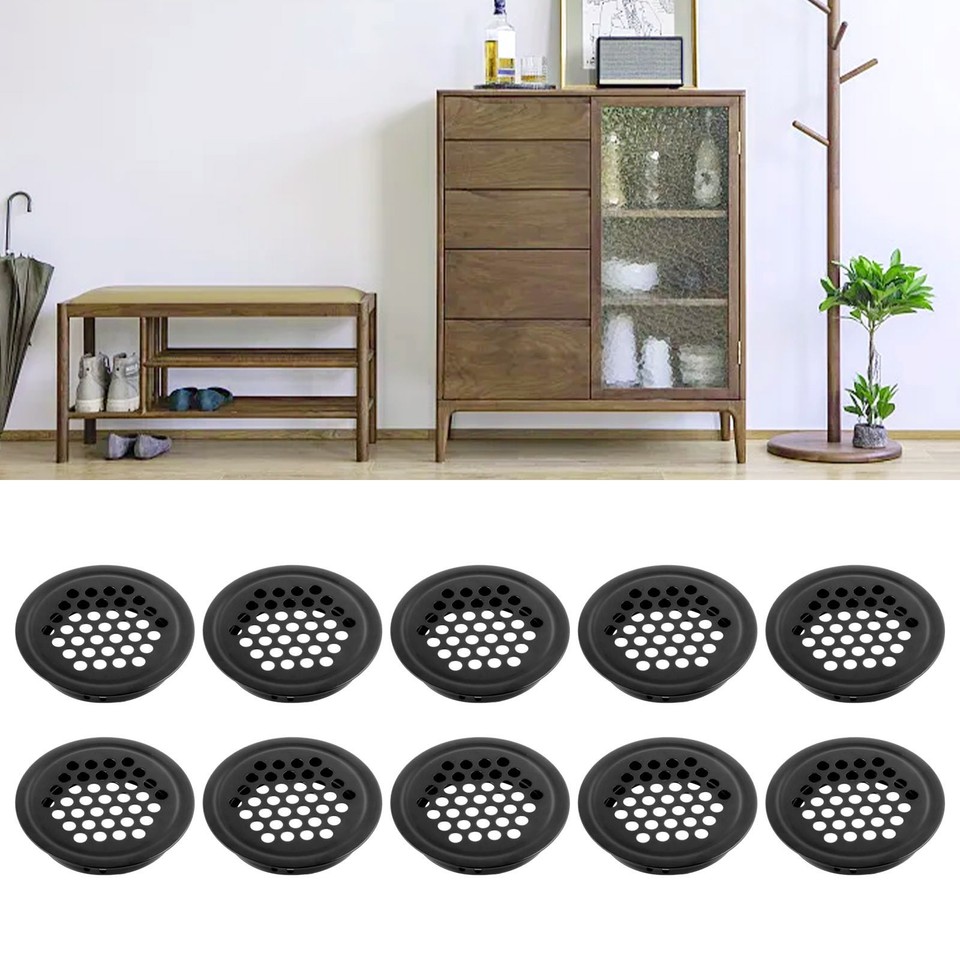 Contemporary Design! Round Air Vent Louver Hole Soffit Mesh Vents 10 ...