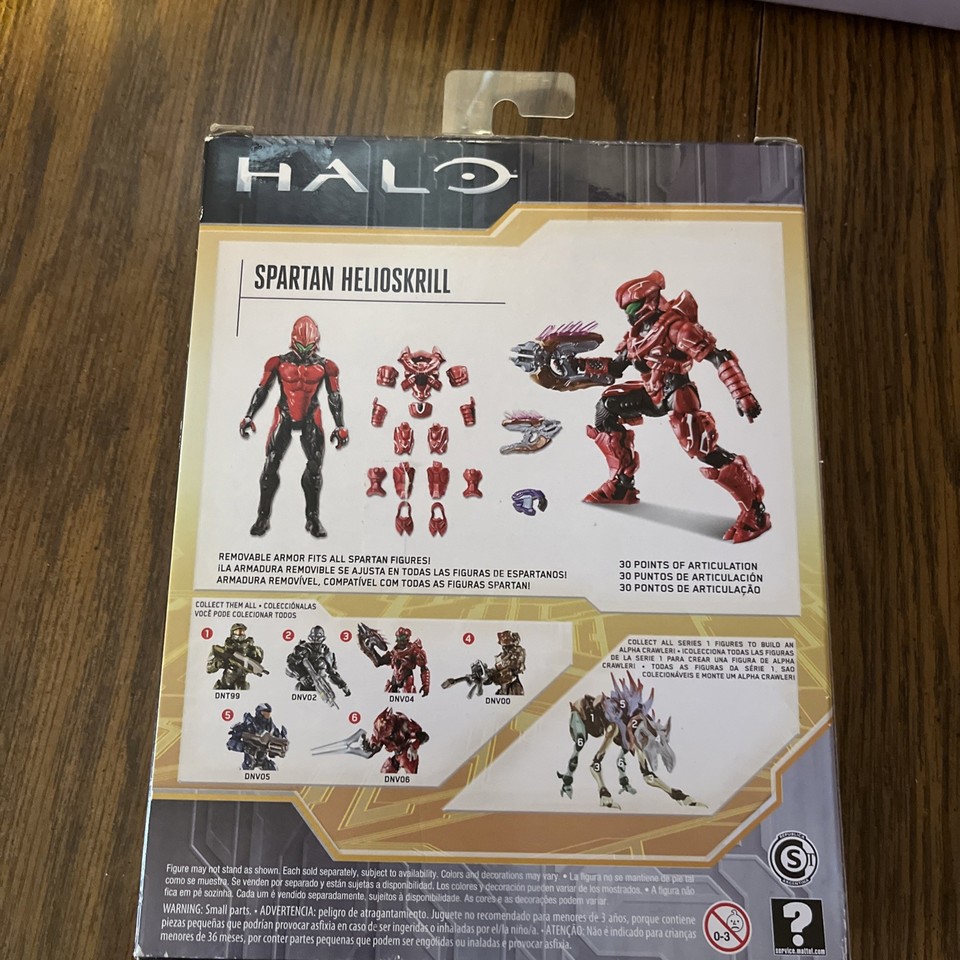 Halo Spartan Helioskrill Alpha Crawler 6” Action Figure Mattel 2016 New ...