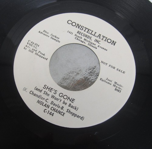 Nolan Chance - She's Gone / If He Makes You 45 Constellation Soul Hear ...