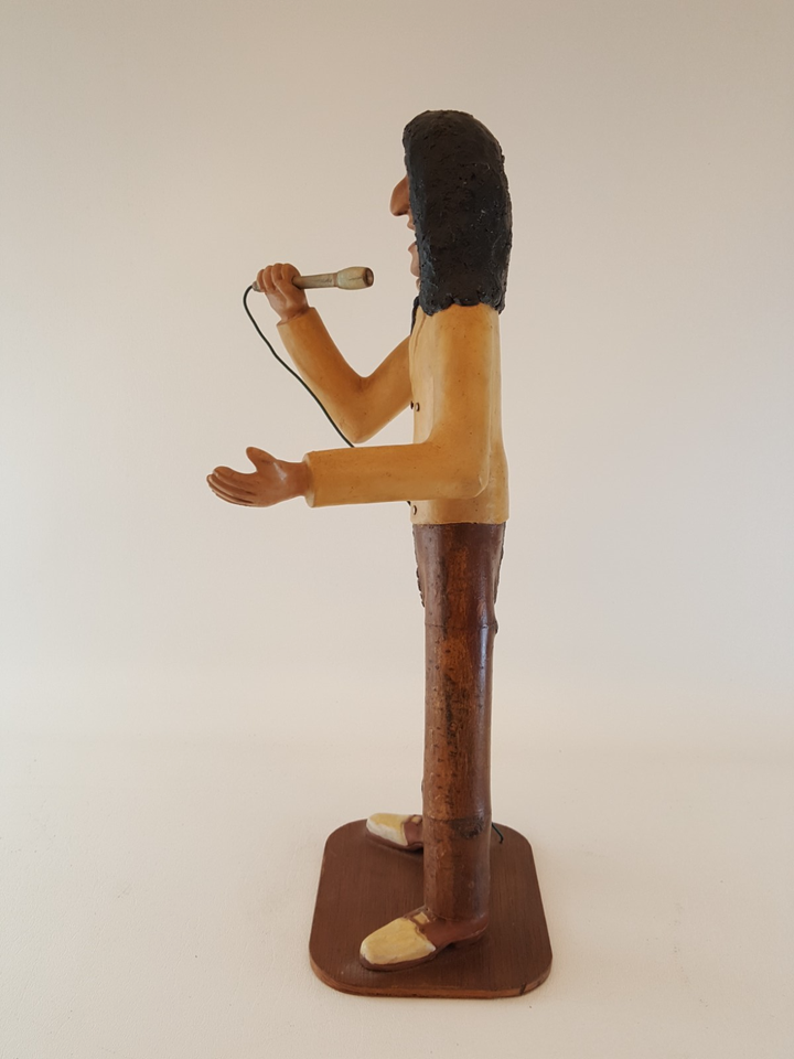 Vintage folk art Tiny Tim carved wood sculpture Ed Ambrose artist | eBay
