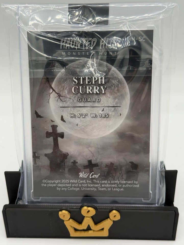 Steph Curry Wild Card Haunted Hits Monster Hunt #1/1 Jokers Wild | eBay
