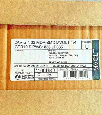 Lithonia Lighting 24V G 4 32 MDR SMD MVOLT 1/4 GEB10IS PWS1836 LP835 | eBay