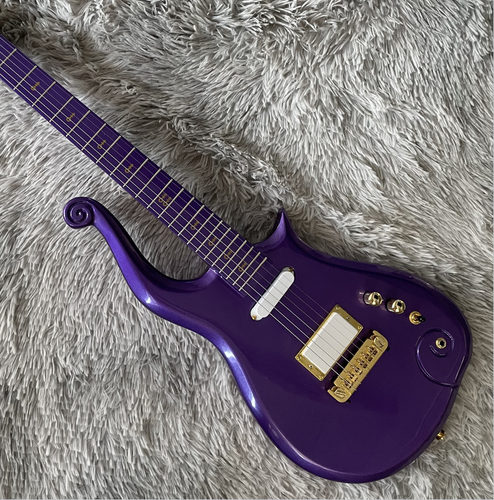 Solid Body Electric Guitar Prince Purple Prince NPG Cloud Gold Hardware ...