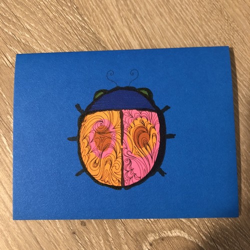 Vintage Carol Cards Note Cards - Set of 8 - Bug Beetle Insect Blank ...