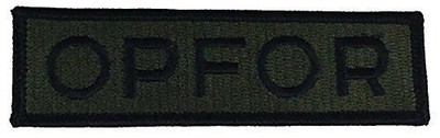 OPFOR OPPOSING FORCE NAME TAPE PATCH OD OLIVE DRAB GREEN | eBay