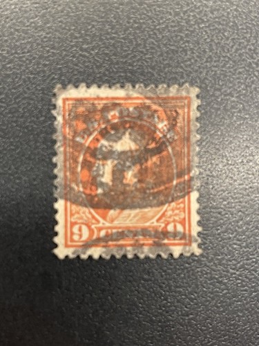 1-1914 Used US Stamp. 9 Cent Ben Franklin #415. Perf. 12. C.V. $14.00 ...