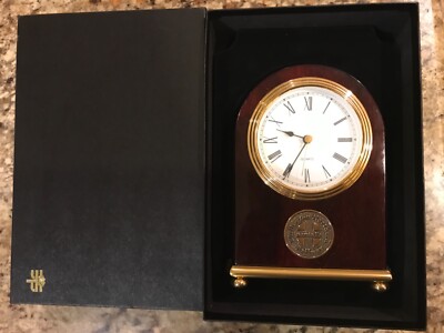 QUARTZ BNSF AWARD DESK CLOCK- NICE CONDITION NIB W BNSF SYMBOL by BTS ...