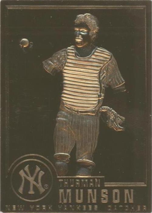 1995-2010 Danbury Mint 22k Gold - Thurman Munson #42 Stats and Bio for ...