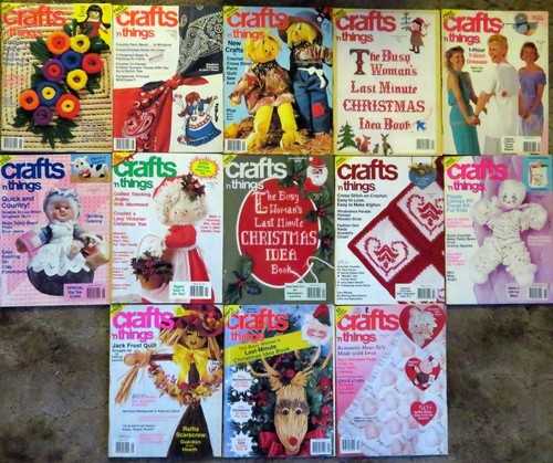 CRAFTS 'N THINGS Magazine - Fourteen (14) Vintage issues from 1988-1993 ...