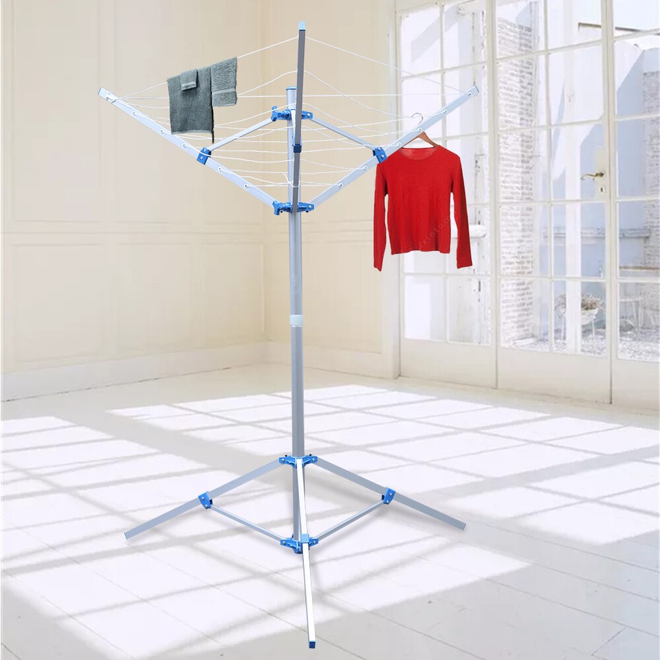 Rotary Clothesline Dryer Laundry Rack Folding Clothes Drying Umbrella ...