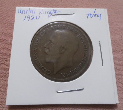 1920 UK Great Britain 1 One Penny King Georgivs V Large Coin UK10 | eBay