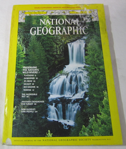 NATIONAL GEOGRAPHIC MAGAZINE WITH INSERT SUPPLEMENT - TURKEY - RIVER ...